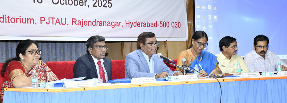 PROFESSOR JAYASHANKAR TELANGANA STATE AGRICULTURAL UNIVERSITY